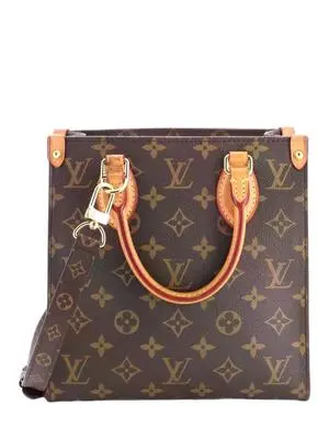 LOUIS VUITTON Sac Plat Nm Bag Monogram Canvas Bb Tote Bag - Brown