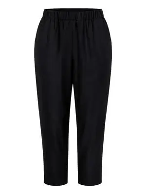 Dusan Elasticated Waistband Carrot Trousers - Black