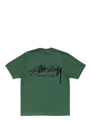 StÜssy Beach Roots T-shirt Pigment Dyed - Pine