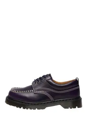 Dr. Martens Lowell Orleans Leather Moc Toe Shoe - Midnight Blue