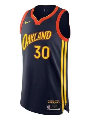 Nike X Nba Golden State Warriors City Swingman Jersey Stephen Curry 30 - Navy/orange/yellow