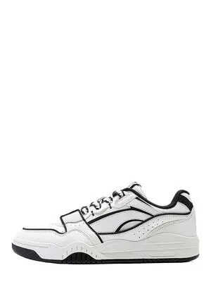 LI-NING Moon White Lace-up Sneakers - White/black