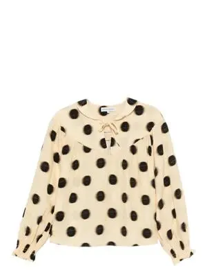 Stine Goya Long-sleeved Polka Dot Blouse - Dots