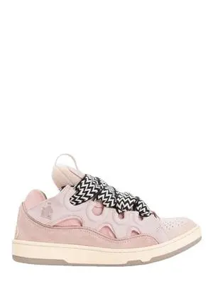 LANVIN Zigzag Lace Low-top Sneakers - Nude