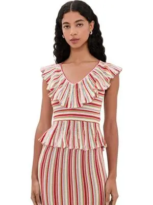 Rails Carmelita Top - Havana Stripe