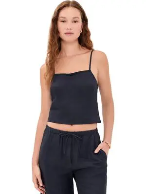 LESET Daniel Square Neck Tank - Midnight