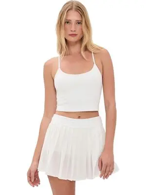 Splits59 Airweight Crop Tank - White
