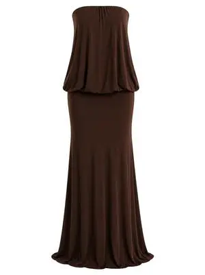 MAISON DE GALA Valerie Maxi Dress - Brown