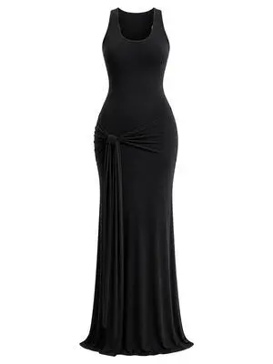 MAISON DE GALA Serena Noir Maxi Dress - Black