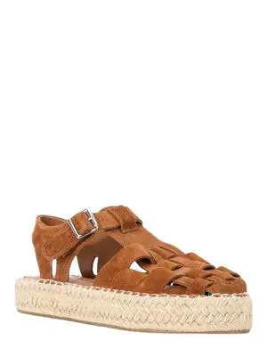 Staud Hemingway Fisherman Espadrille Sandal - Tabac