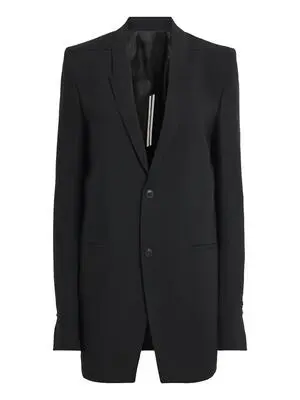 Rick Owens Virgin Wool Concordia Blazer - Black