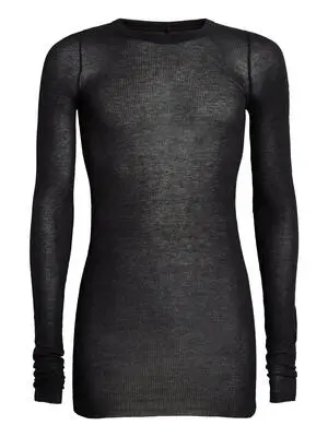 Rick Owens Rib Ls Long-sleeve T-shirt - Black