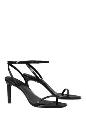 Tory Burch Gigi Leather Heeled Sandals - Black