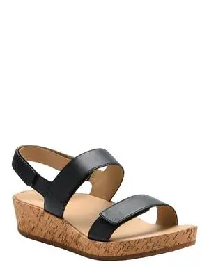 ABEO Soleil Wedge Sandals - Black