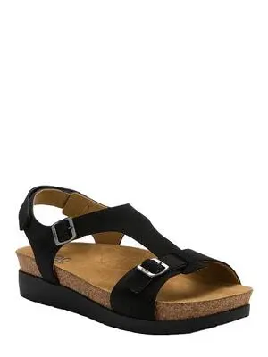 ABEO Algarve Buckle Sandal - Black
