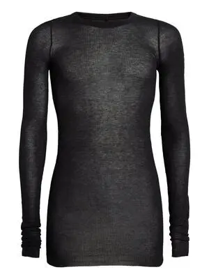 Rick Owens Rib Ls Long-sleeve T-shirt - Black