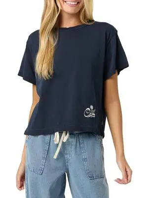 O'Neill Og Radical Sun" Boxy Graphic Tee - Navy
