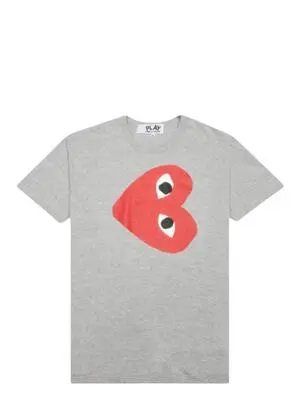 Play Comme Des Garcon Short-sleeved T-shirt - Gray
