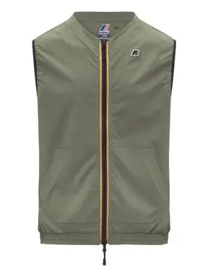 K-WAY Zip Sleeveless Coat - Green