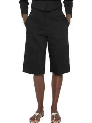 THE ROW Falk Knee-length Shorts - Black