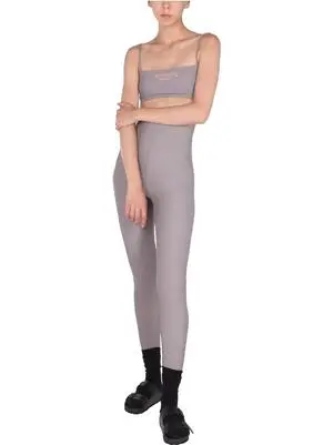 ROTATE BY BIRGER CHRISTENSEN Logo Print Sports Bra - Gray