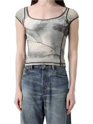 DIESEL® Graphic Print T-shirt - Gray