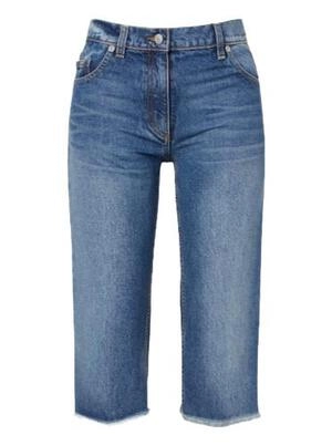 Magda Butrym Faded Capri Jeans - Blue