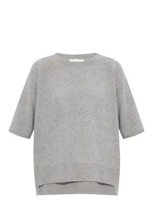 LISA YANG Camille Crewneck Sweater Gray