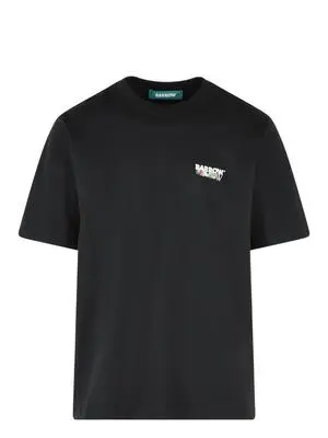 BARROW Logo Printed Jersey T-shirt - Black