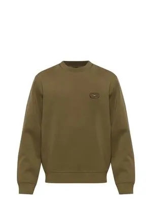 Emporio Armani Embossed Logo Crewneck Sweatshirt - Green