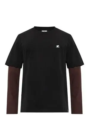 COURREGES Long Sleeve T-shirt - Black