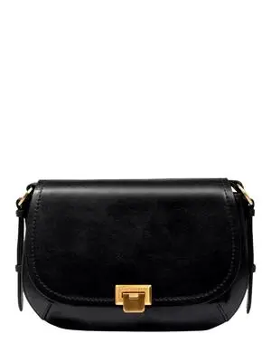 THE BRIDGE Federica Leather Cross Body Bag - Black