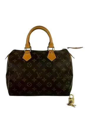 LOUIS VUITTON Monogram Speedy 25 Boston Bag - Brown