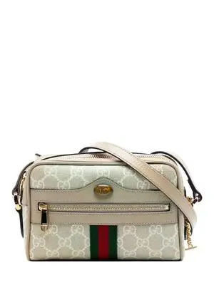 Gucci Mini Gg Supreme Ophidia Crossbody Bag - Brown