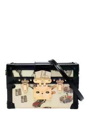 LOUIS VUITTON Monogram Vernis Stickers Petite Malle Crossbody Bag - Neutrals