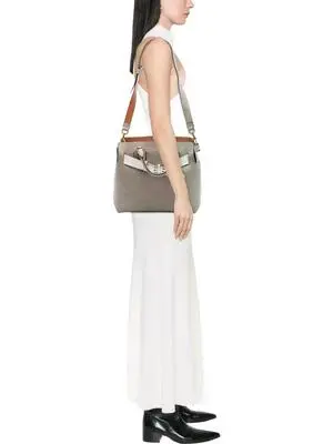Burberry Leather Marais Belt Bag Satchel - Grey