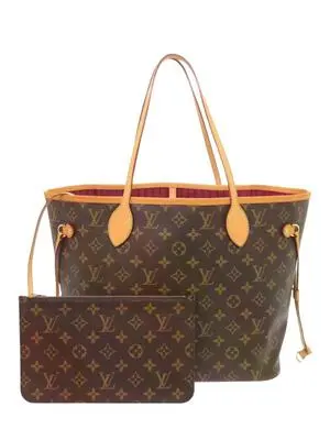 LOUIS VUITTON Monogram Neverfull Mm Tote Bag - Brown