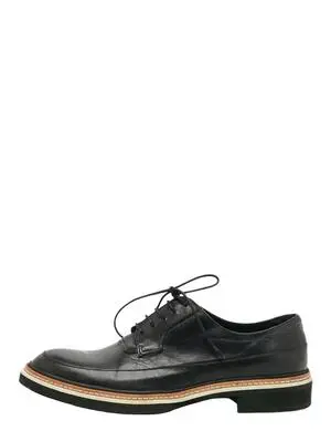 Alexander McQueen Leather Oxford Shoes - Black