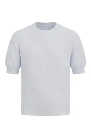 GRAN SASSO Basket-weave T-shirt - Blue