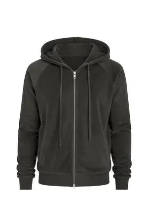 THOM KROM Raglan Sleeve Zip-up Hoodie - Grey