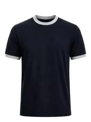 FRADI Contrast-trim T-shirt - Blue