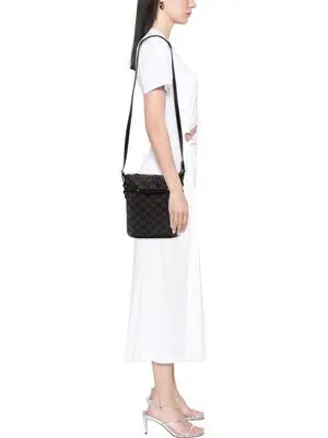 Loewe Anagram Coated Canvas Crossbody Bag - Brown