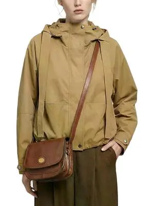 THE BRIDGE Leather Cross Body Bag - Brown