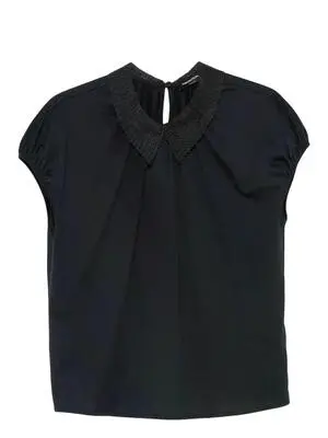 Fabiana Filippi Short-sleeved Blouse - Blue