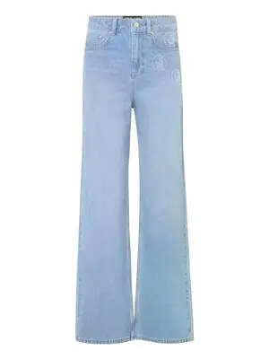 Iceberg Cotton Wide-leg Jeans - Blue