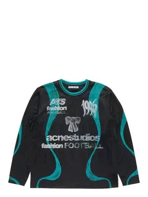 Acne Studios Sports Jersey Graphic T-shirt - Black