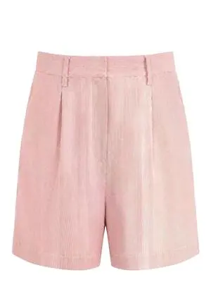 TWP Henry St Pinstripe Shorts - Red