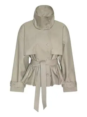 ROTATE BY BIRGER CHRISTENSEN Belted Double-breasted Jacket - Neutrals