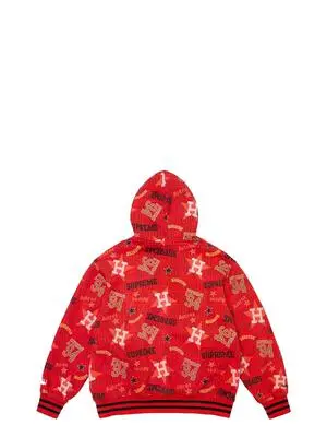 Supreme X Mitchell & Ness Logo-print Hoodie - Red