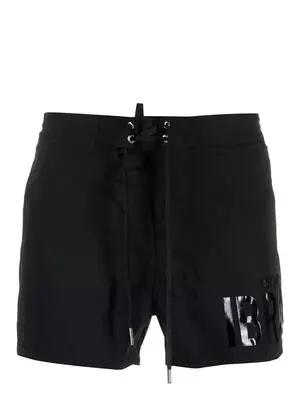 Dsquared2 Logo Print Swim Shorts - Black